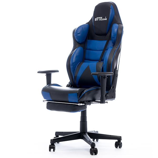 Gaming chair Bytezone HULK, massage cushion (black-blue) | Bitset d.o.o.