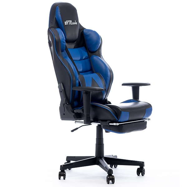 Gaming chair Bytezone HULK, massage cushion (black-blue) | Bitset d.o.o.